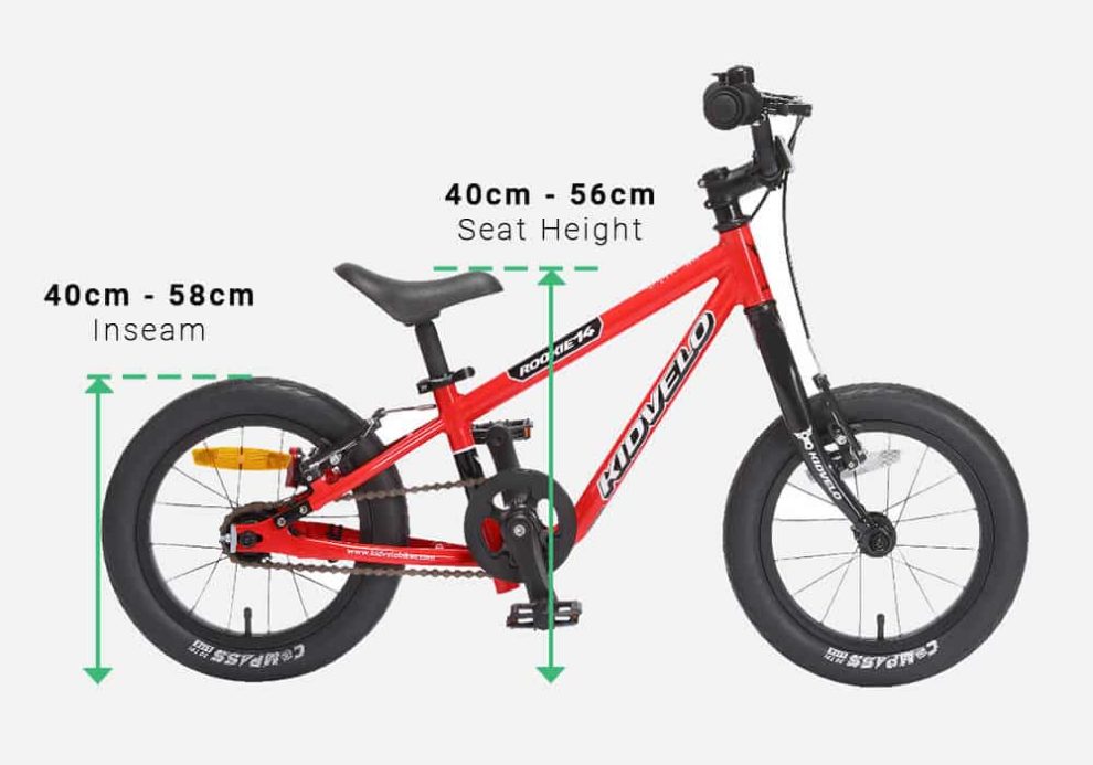 Rookie 14 inch Kids Bike with Pedals (Blue) | Kidvelo