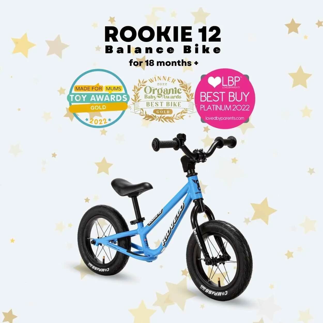 Rookie 12 inch Kids Bike Pink | Toddler Bike 2-4 years | Kidvelo